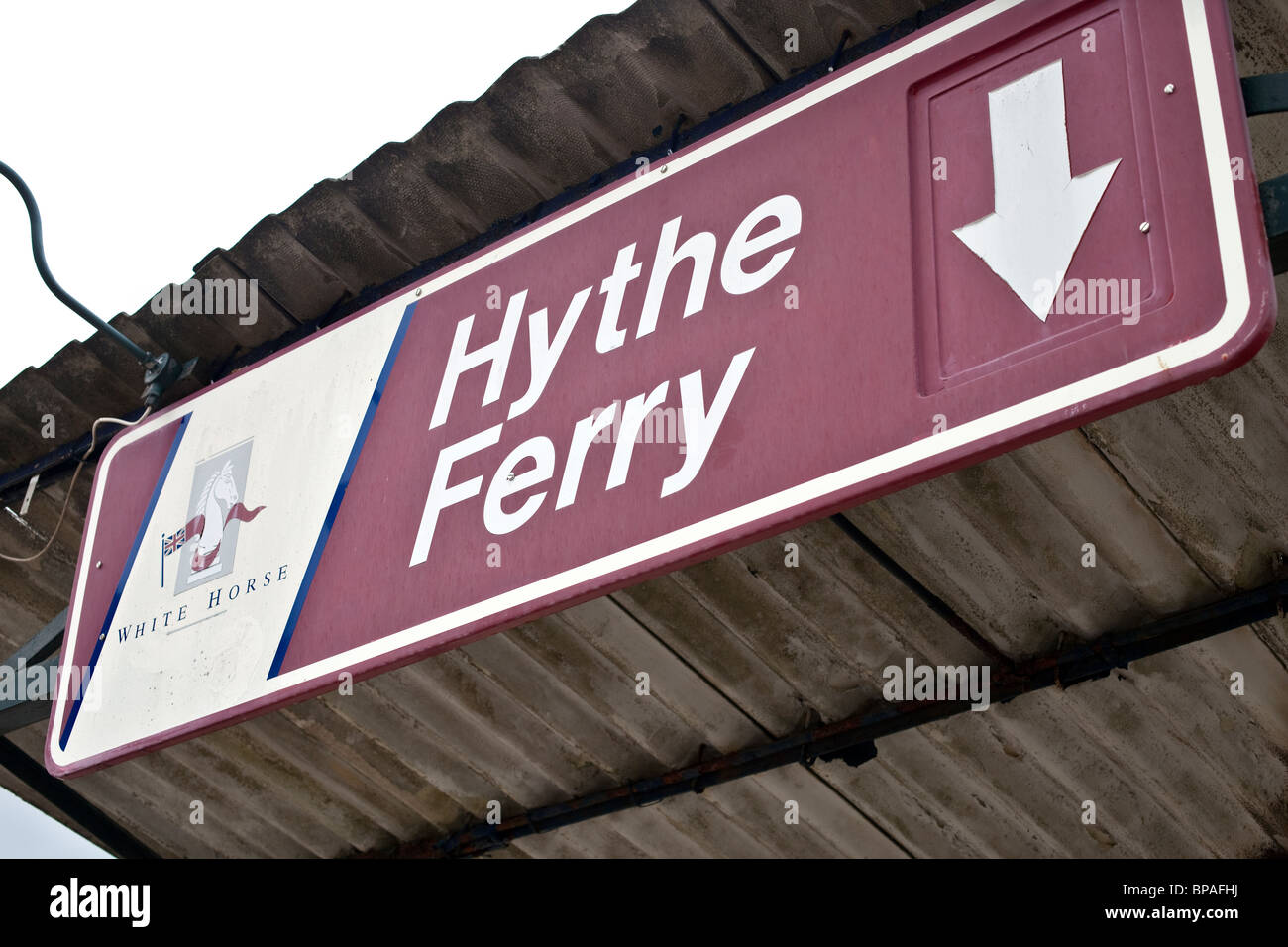 Hythe Ferry sign, Hythe Hampshire Stock Photo - Alamy