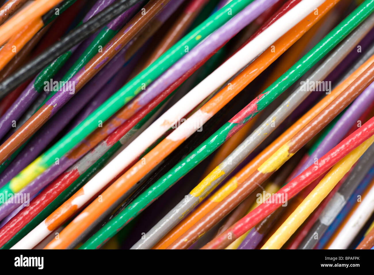 Colorful Cable, Concept of Communication, Data Line Stock Photo - Alamy