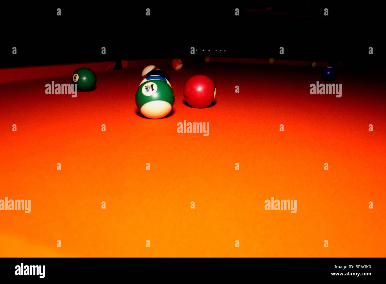 American pool table Stock Photo - Alamy