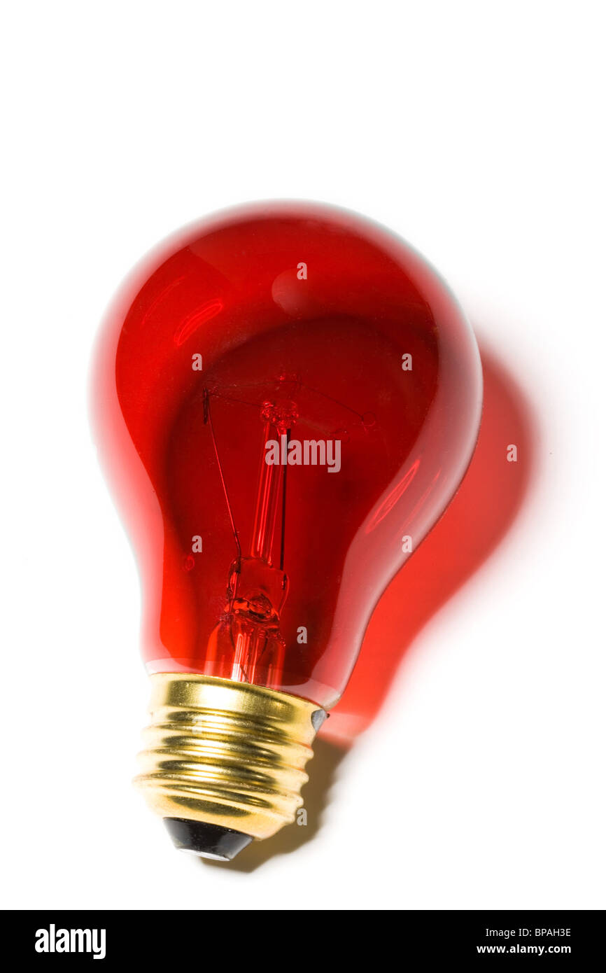 Light bulb filament red hi-res stock photography and images - Alamy