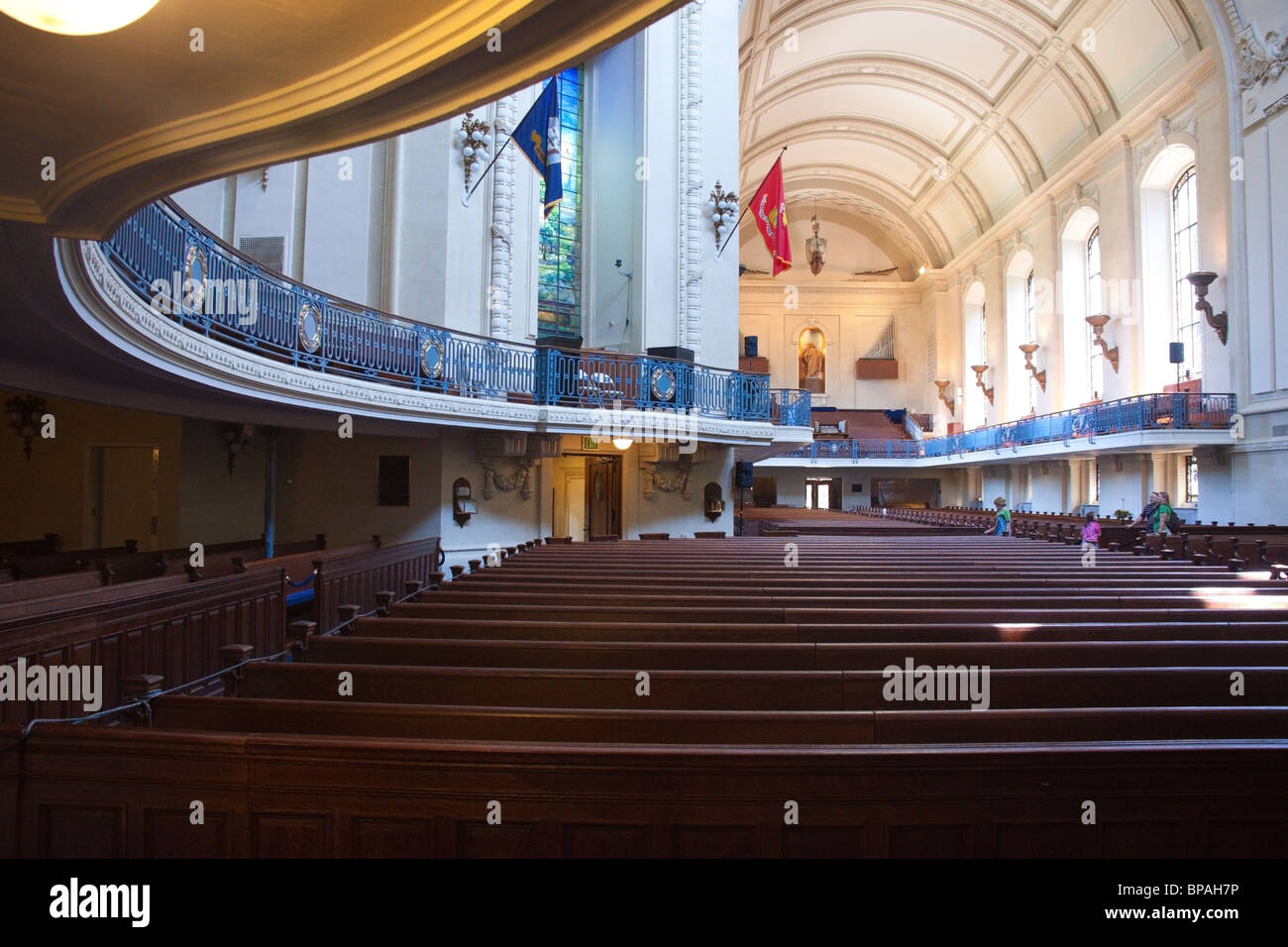 Interior of the US Naval Academy Chapel, Annapolis, Maryland, USA Stock ...