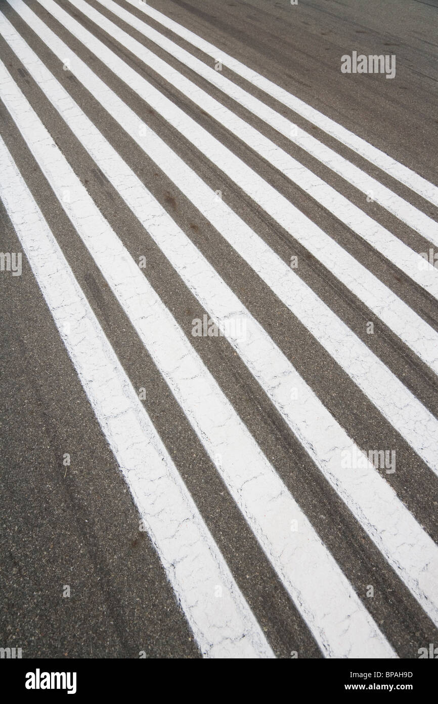 Runway, zebra crossing, for background Stock Photo - Alamy