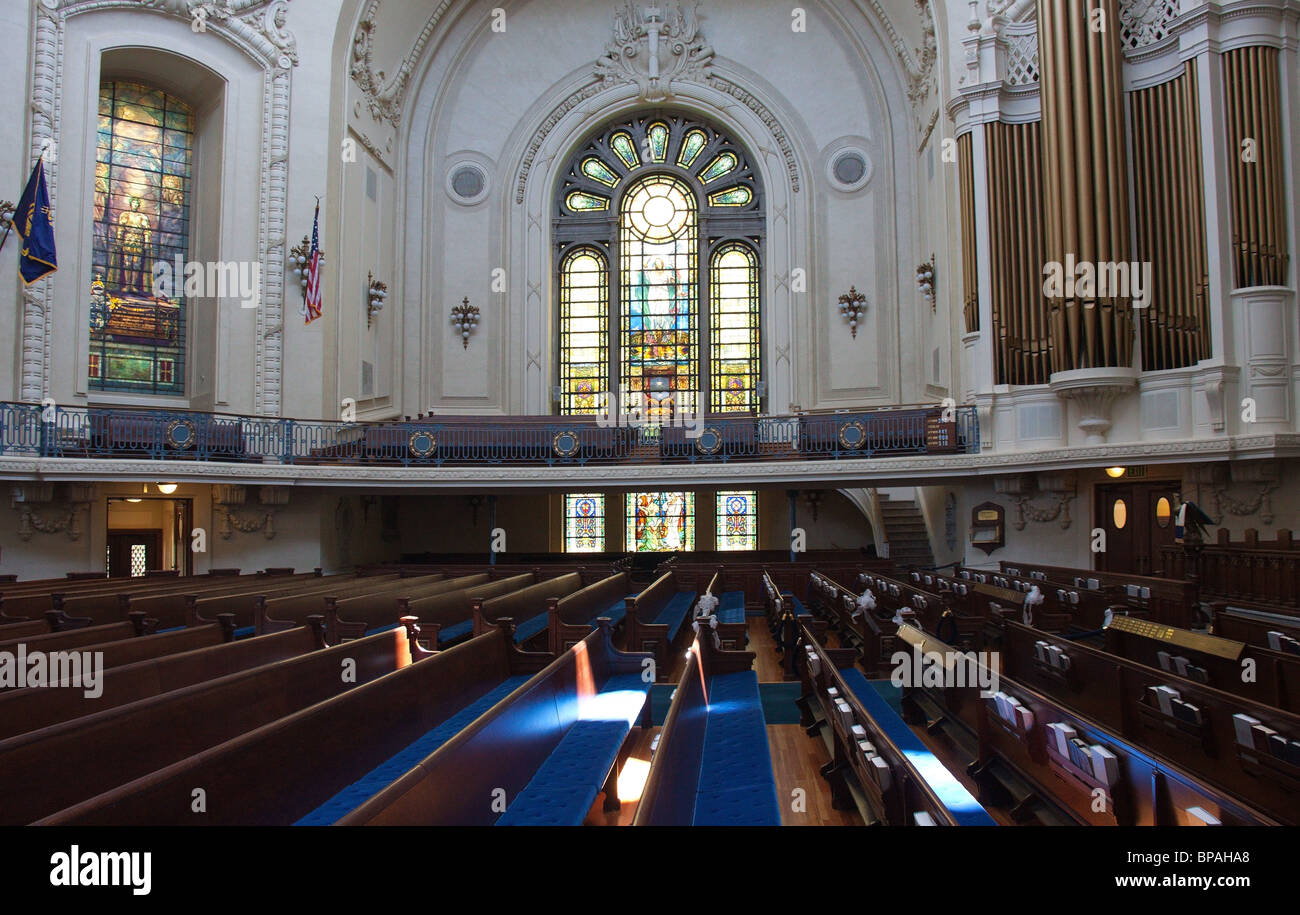 Interior of the US Naval Academy Chapel, Annapolis, Maryland, USA Stock ...
