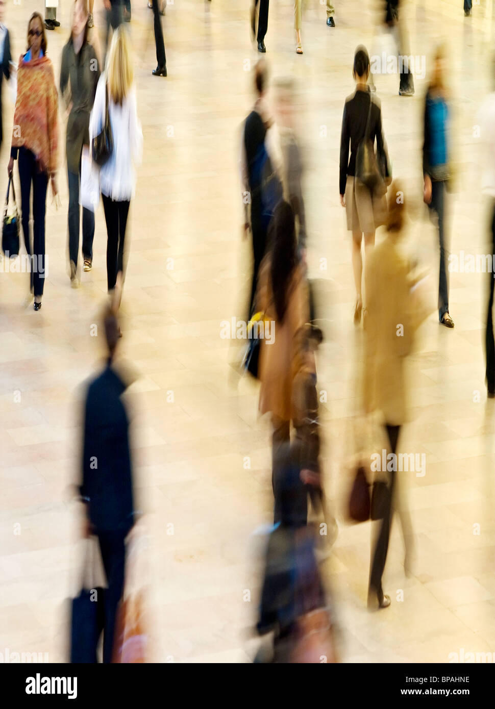 Crowd of people rushing new york city hi-res stock photography and ...