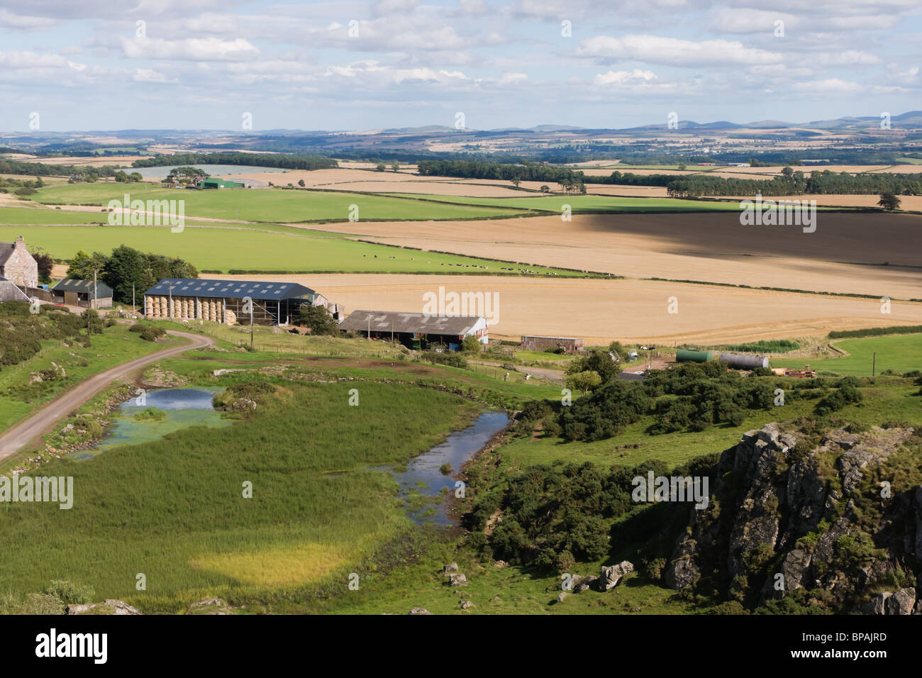 Sandyknowe Farm, Scottish Borders, from Smailholm Tower - Walter Scott ...