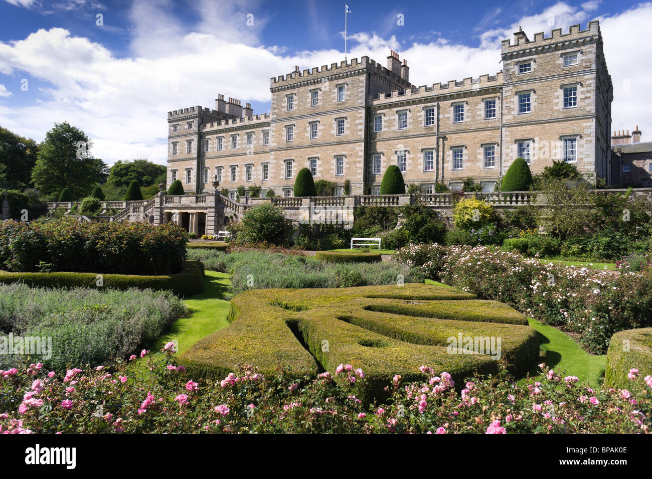 Mellerstain House, Scottish Borders, UK - formal Italianate gardens and ...