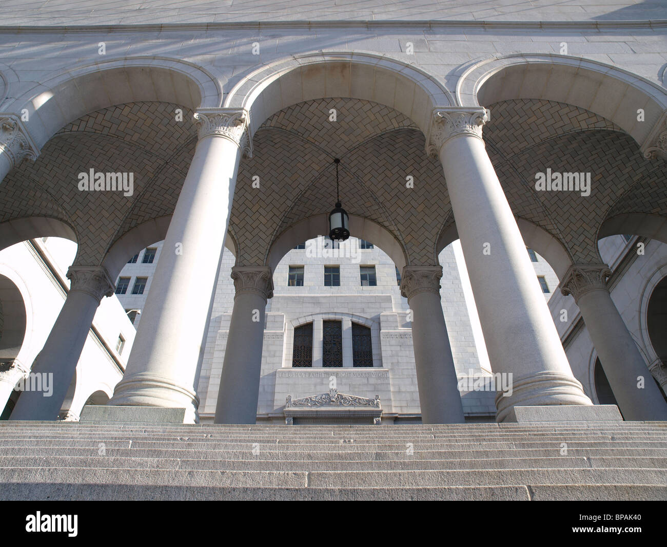 Los Angeles City Hall's historic Spring Street steps Stock Photo - Alamy