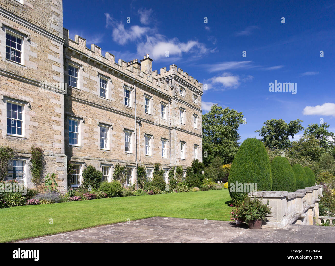 Mellerstain House, Scottish Borders, UK - the south front Stock Photo ...