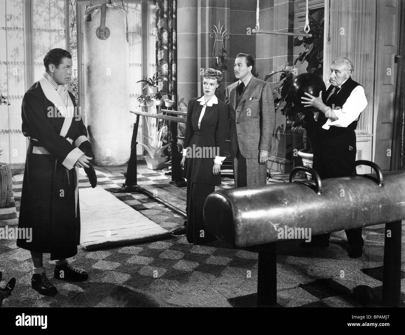 ROBERT MONTGOMERY, EVELYN KEYES, HERE COMES MR. JORDAN, 1941 Stock ...