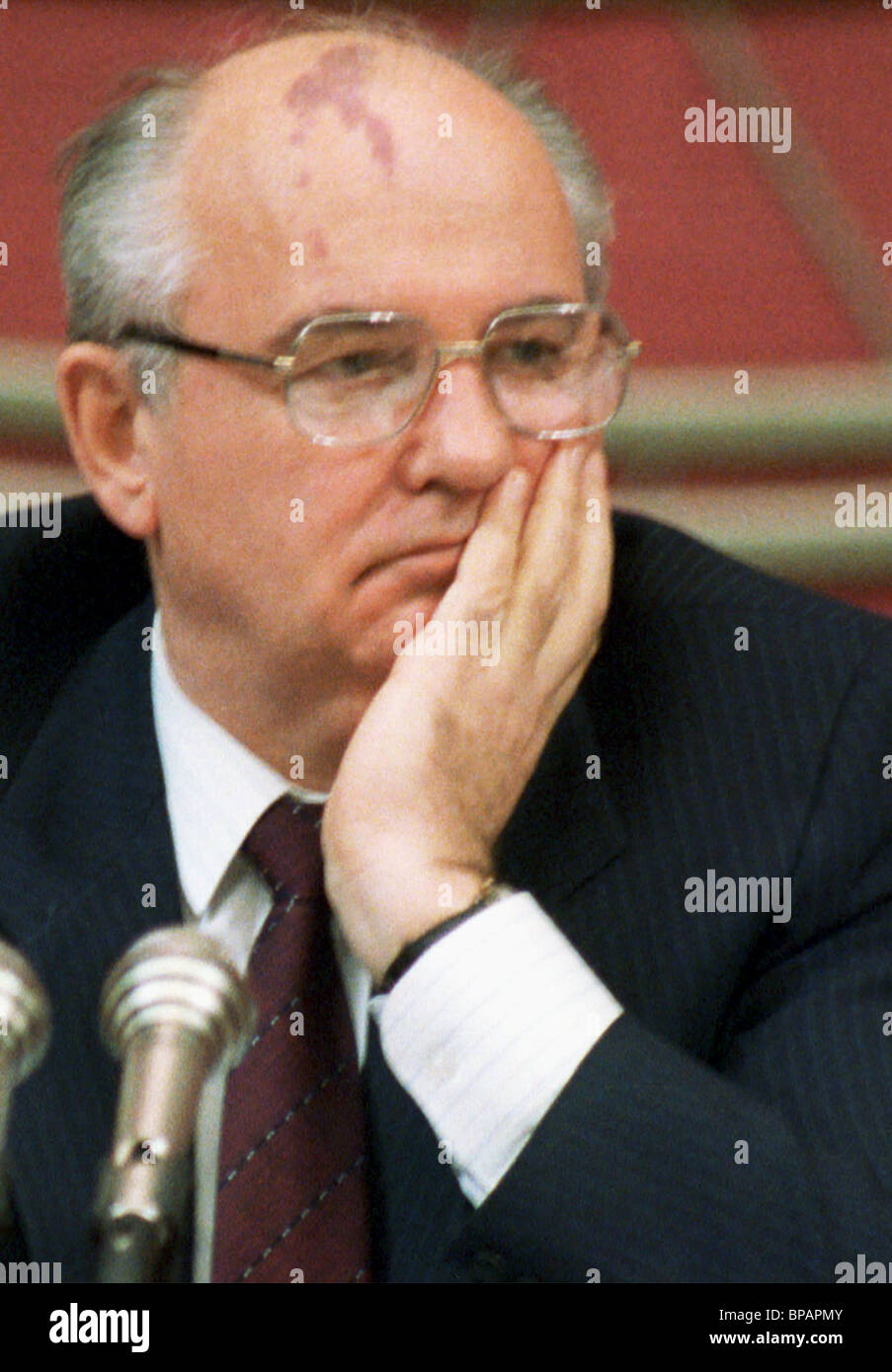 Mikhail Gorbachev President Soviet Union High Resolution Stock ...