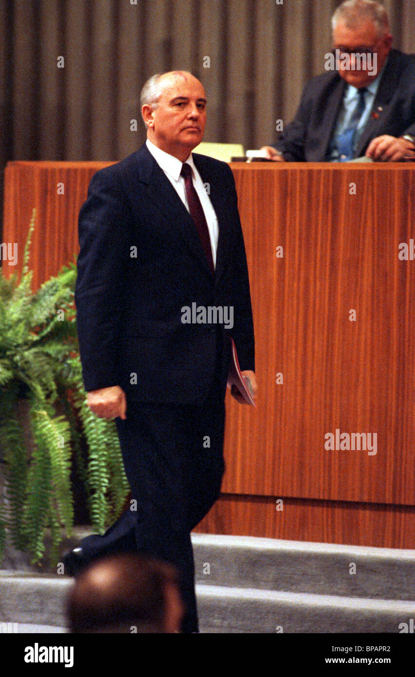 Mikhail Gorbachev President Soviet Union High Resolution Stock ...