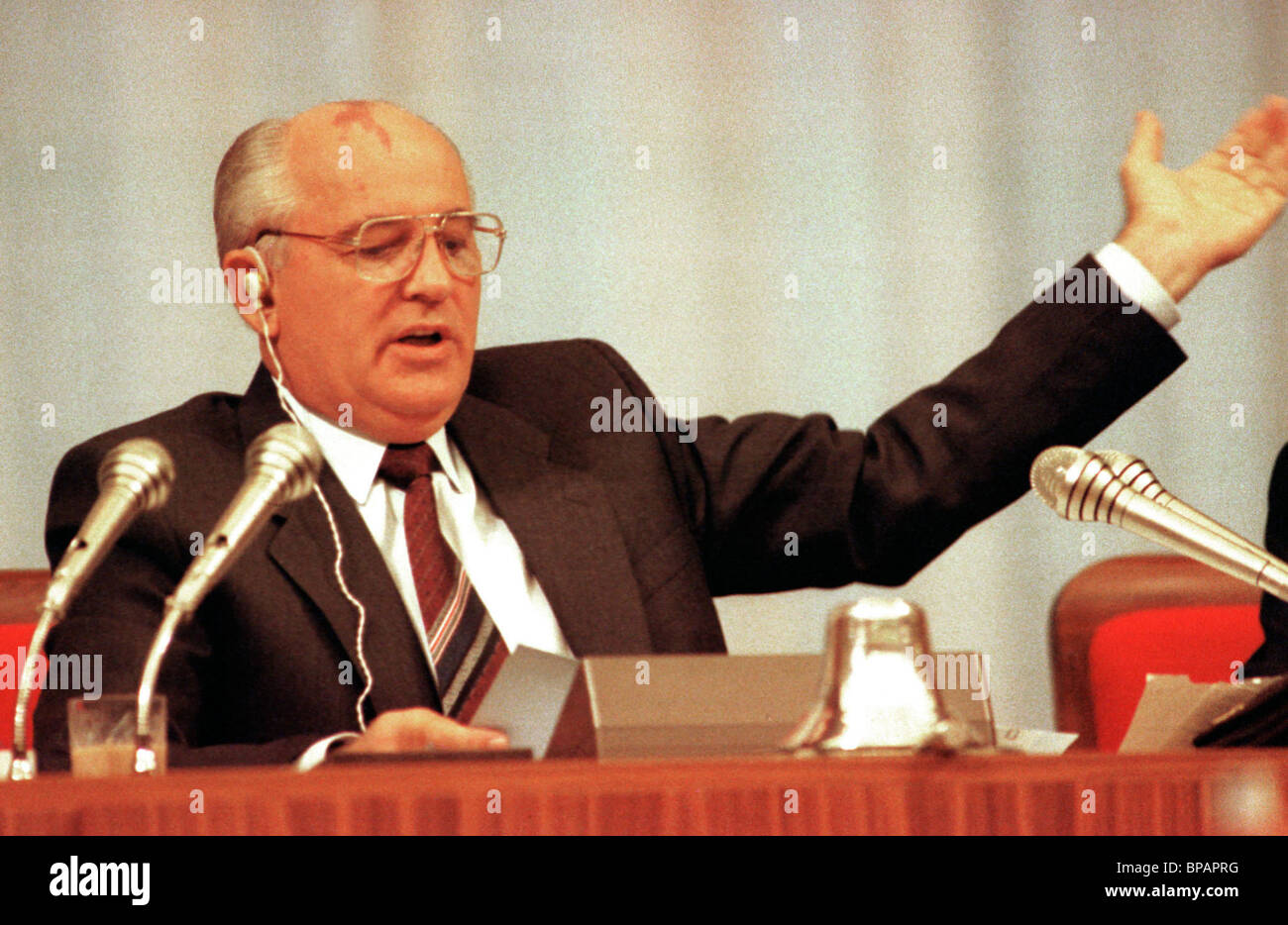 Mikhail Gorbachev And Peoples Deputies High Resolution Stock ...