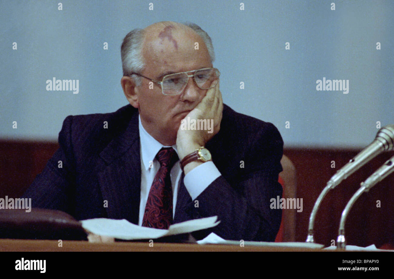 Soviet President Mikhail Gorbachev High Resolution Stock Photography ...