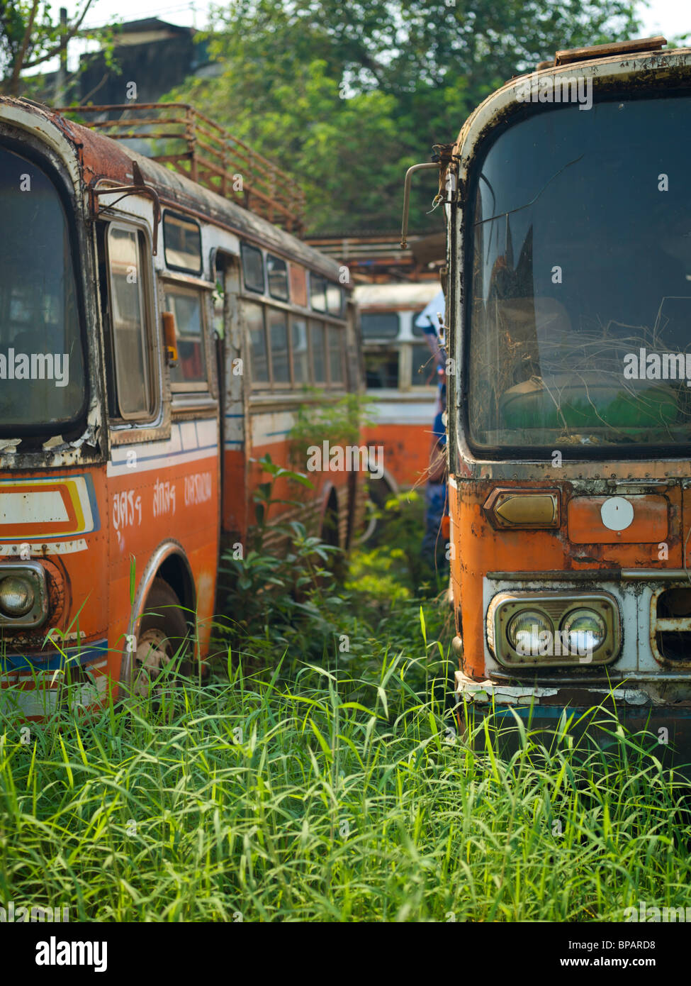 Old orange bus hi-res stock photography and images - Alamy