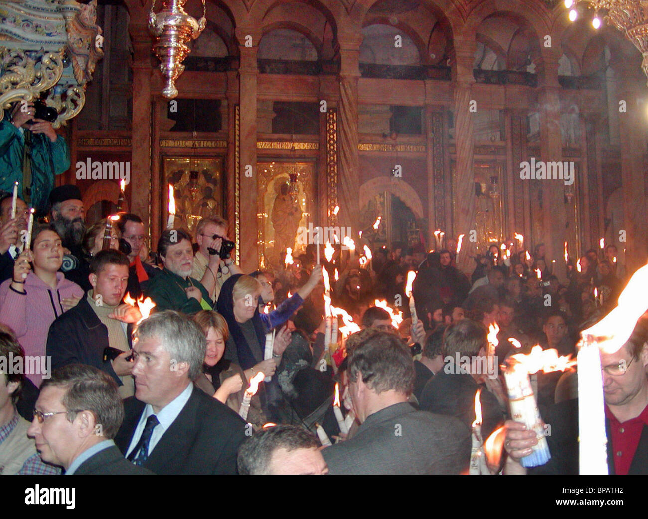Jerusalem Miracle Of The Holy Fire High Resolution Stock Photography ...