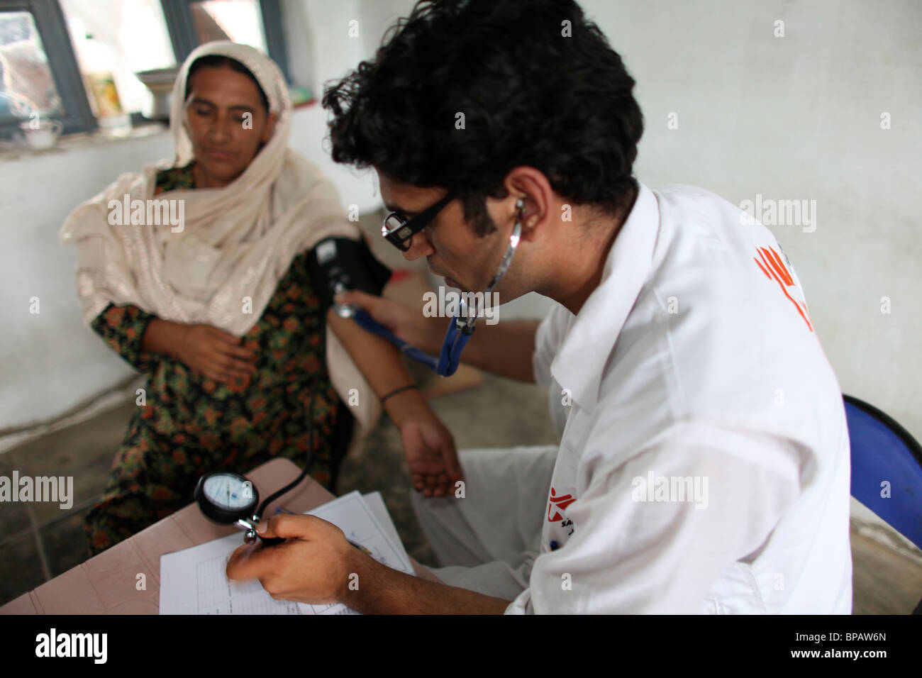 clinic of MSF for victims of floods in pakistan Stock Photo - Alamy