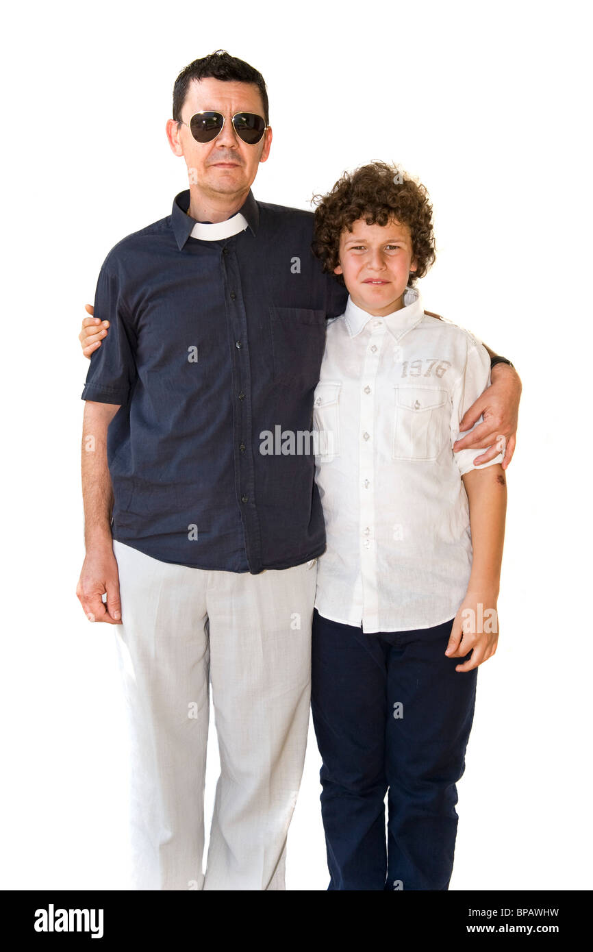 Portrait, father and son Stock Photo - Alamy