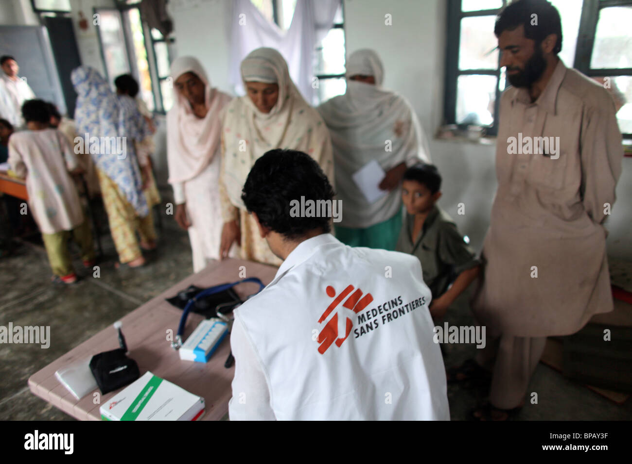 clinic of MSF for victims of floods in pakistan Stock Photo - Alamy