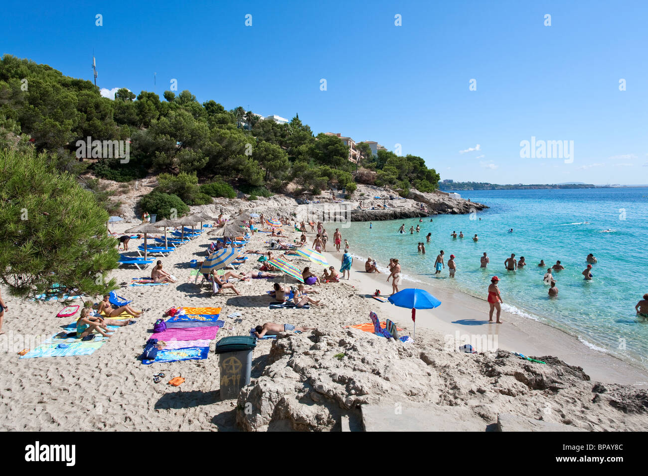 Cala Comtessa beach. Illetes. Mallorca Island. Spain Stock Photo - Alamy