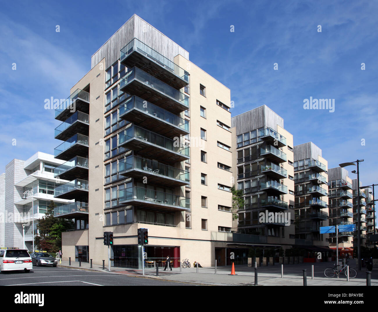 Apartment blocks in Dublin Docklands, Ireland Stock Photo - Alamy