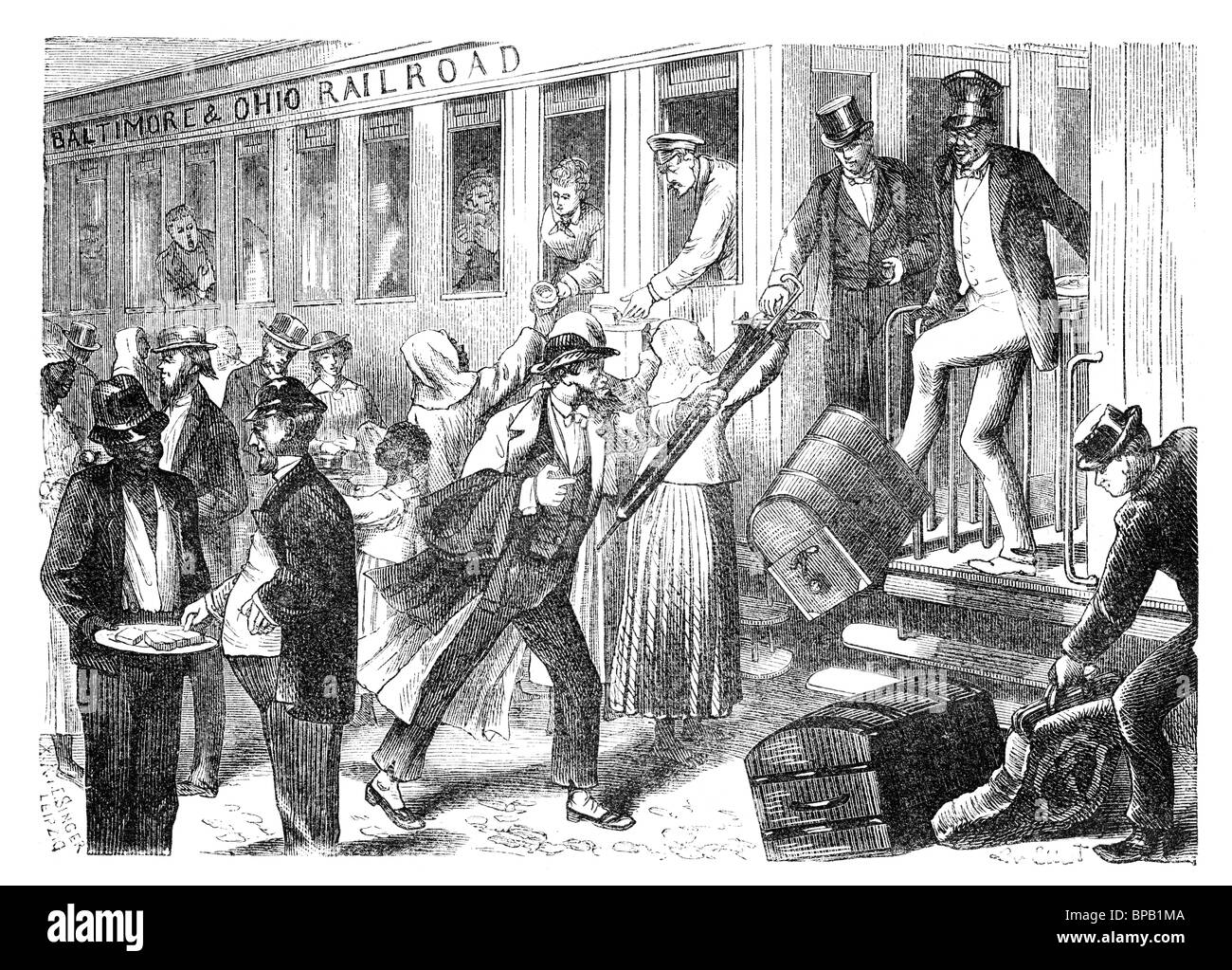 1880's train station hi-res stock photography and images - Alamy