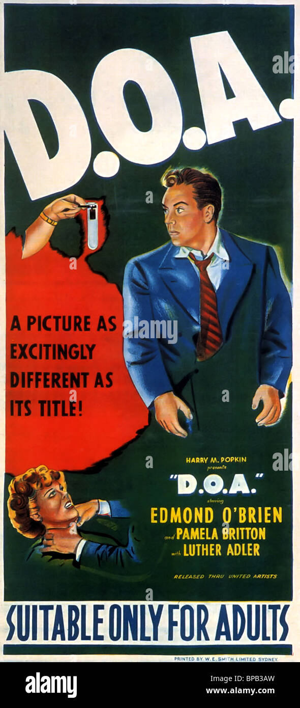 MOVIE POSTER D.O.A. (1950 Stock Photo - Alamy