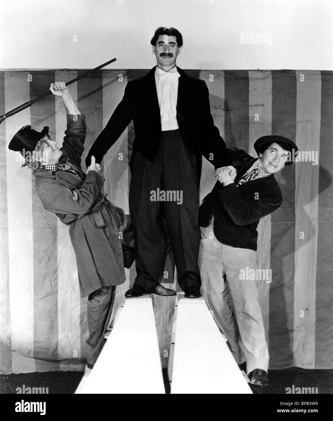 HARPO MARX, GROUCHO MARX, CHICO MARX, AT THE CIRCUS, 1939 Stock Photo ...