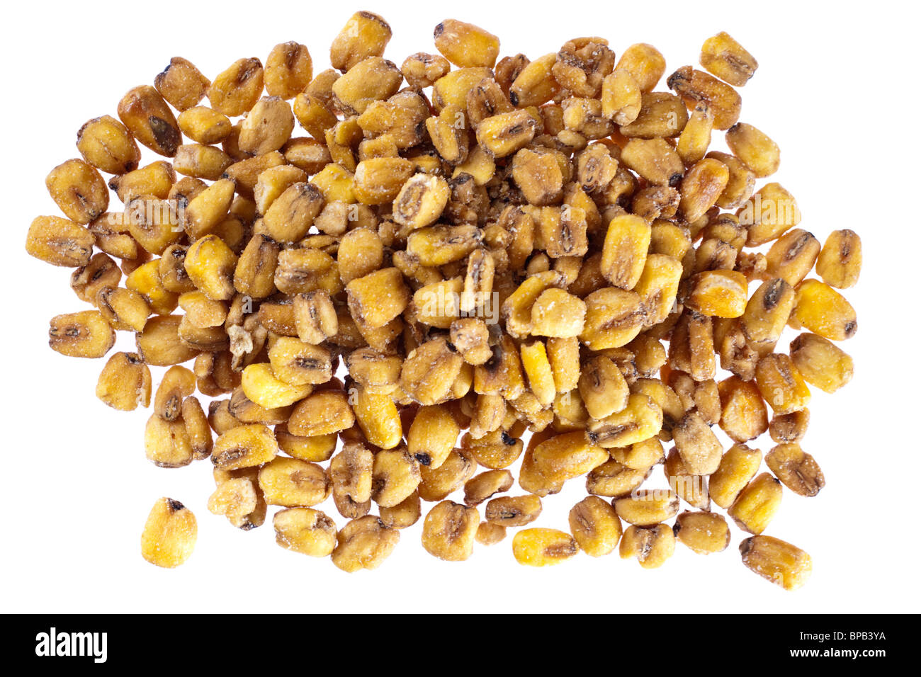 Pile of roasted and salted crunchy corn nuts snack Stock Photo - Alamy