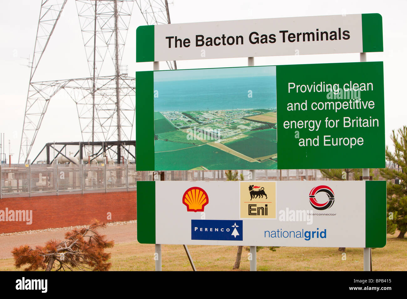 The Bacton gas terminal at Bacton in Norfolk, UK Stock Photo - Alamy