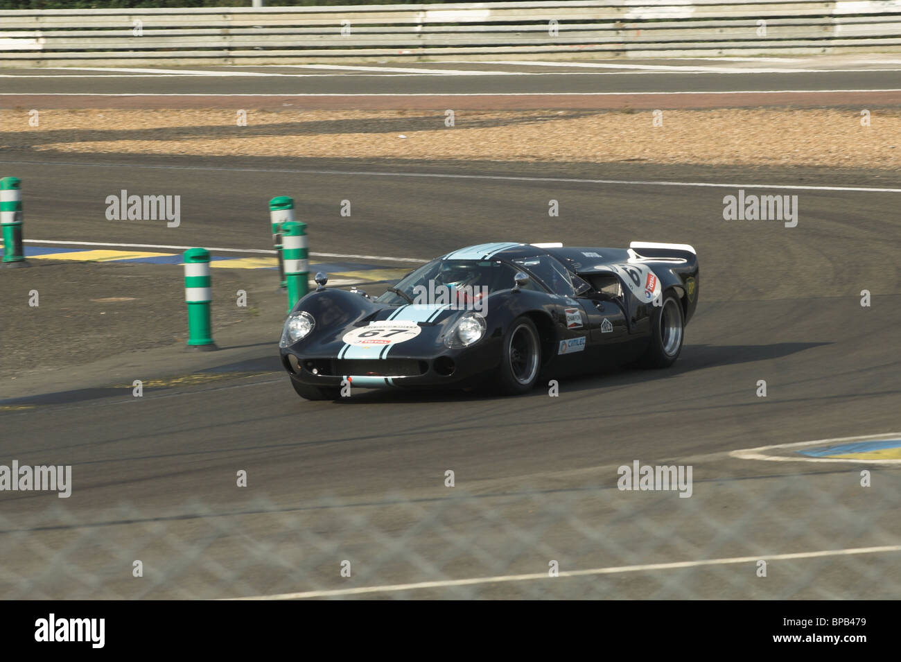 The mulsanne corner at Le Mans Classic 2010 Stock Photo - Alamy
