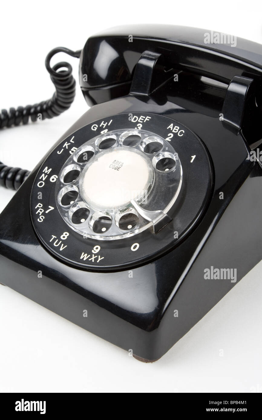 Telephone phone black hi-res stock photography and images - Alamy