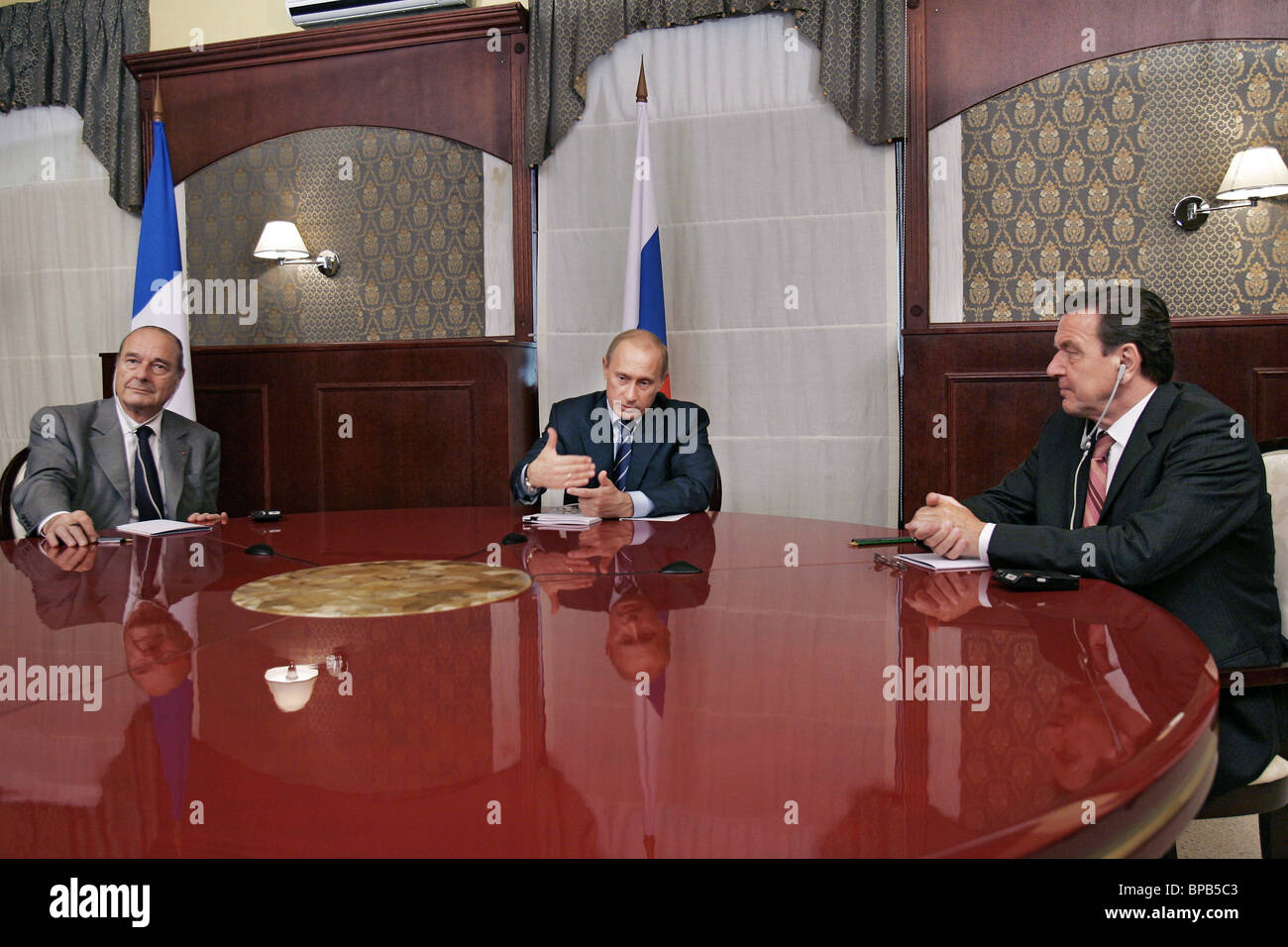 Putin And Chirac And Schroeder High Resolution Stock Photography and ...