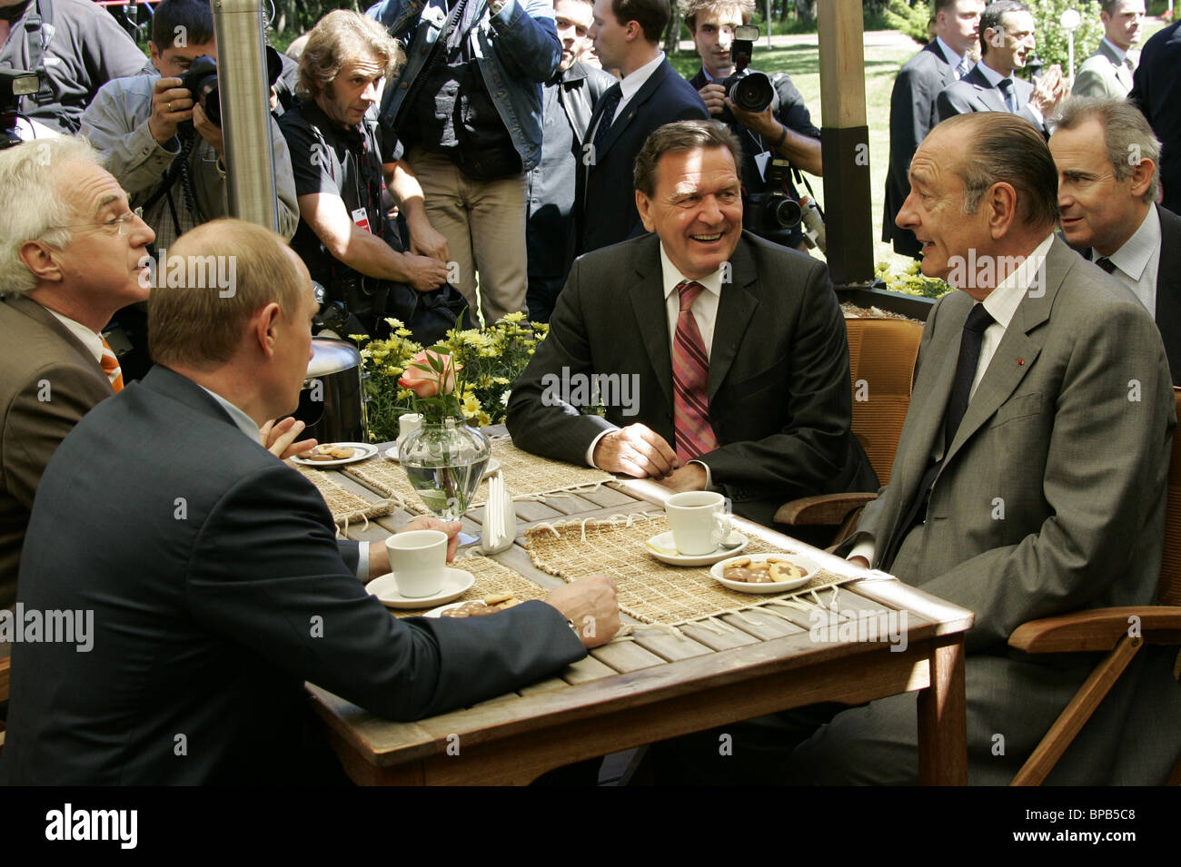 Putin And Chirac And Schroeder High Resolution Stock Photography and ...
