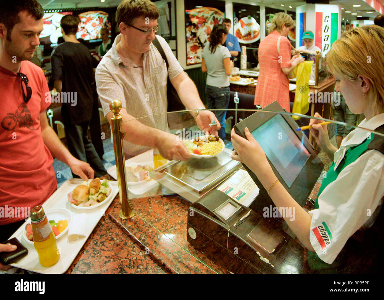 An Italian Fast Food Chain In Moscow High Resolution Stock Photography ...