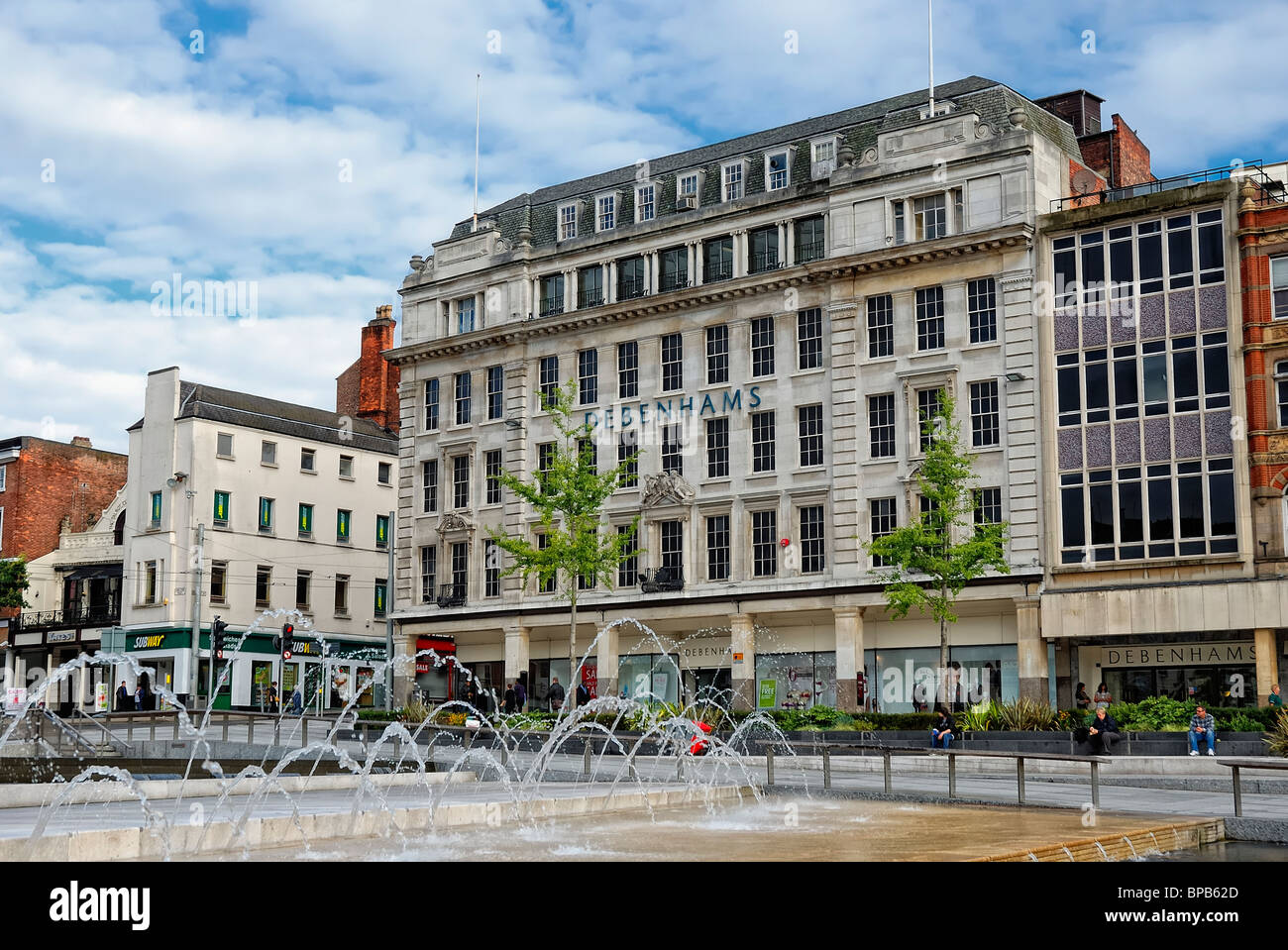 Debenhams Long Row Nottingham england uk Stock Photo - Alamy