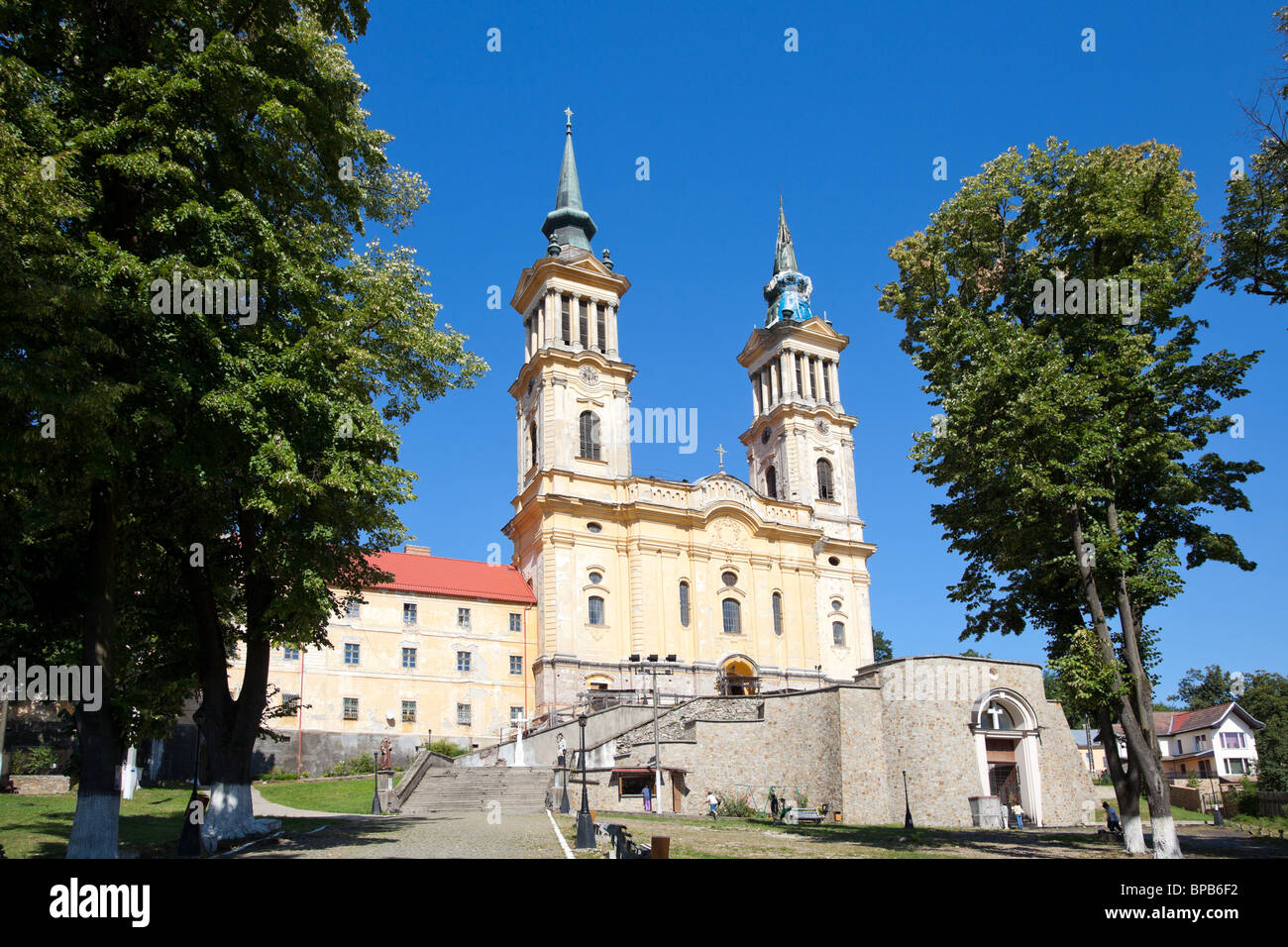 Maria Radna Franciscan Monastery in summer, in Romania Stock Photo - Alamy