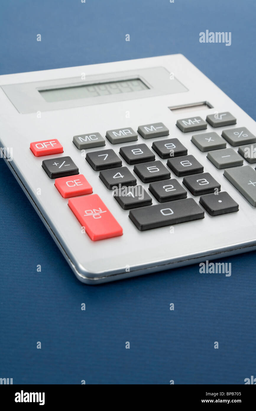 a calculator close up shot Stock Photo - Alamy