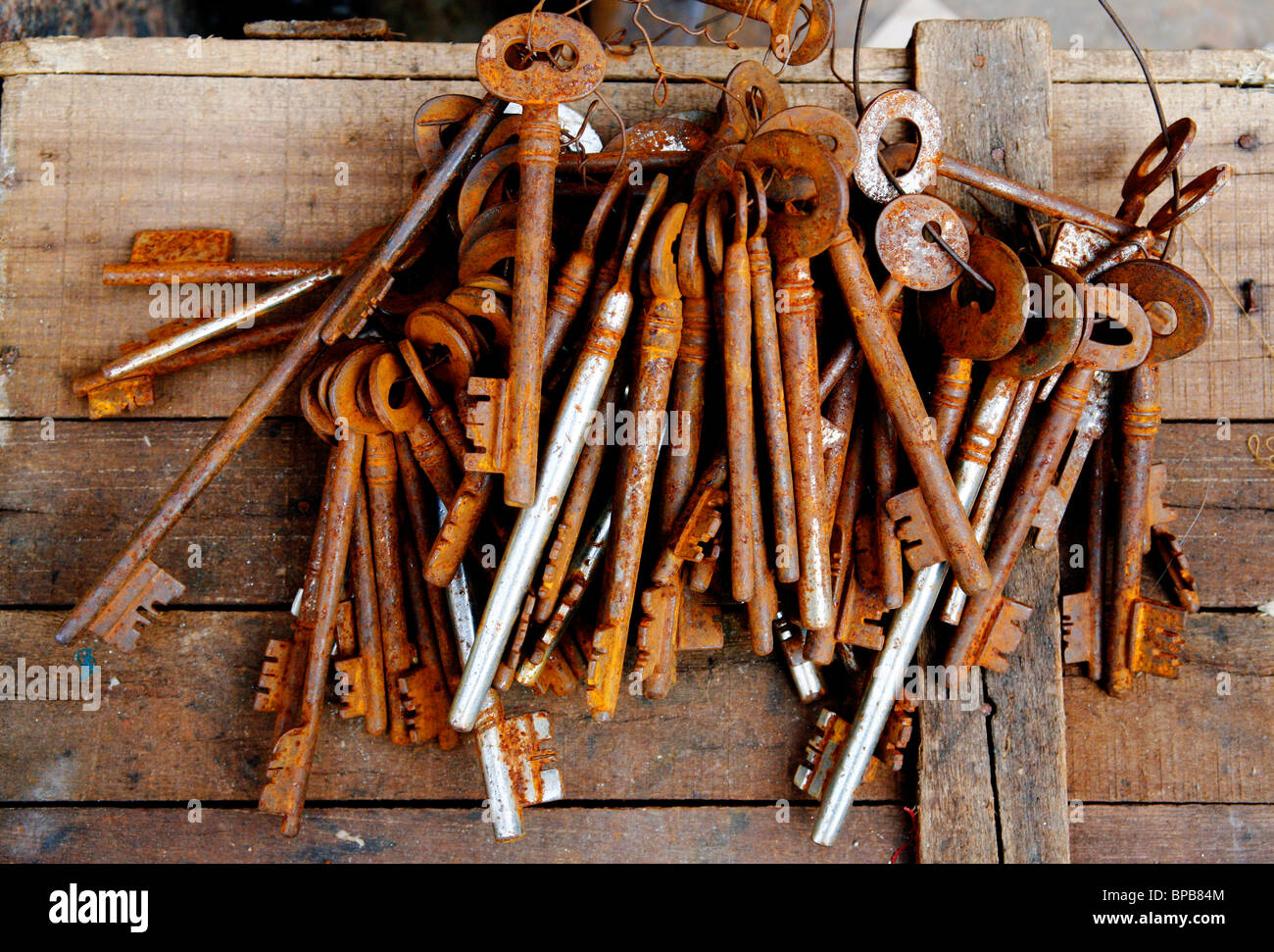 rusty key collection Stock Photo - Alamy