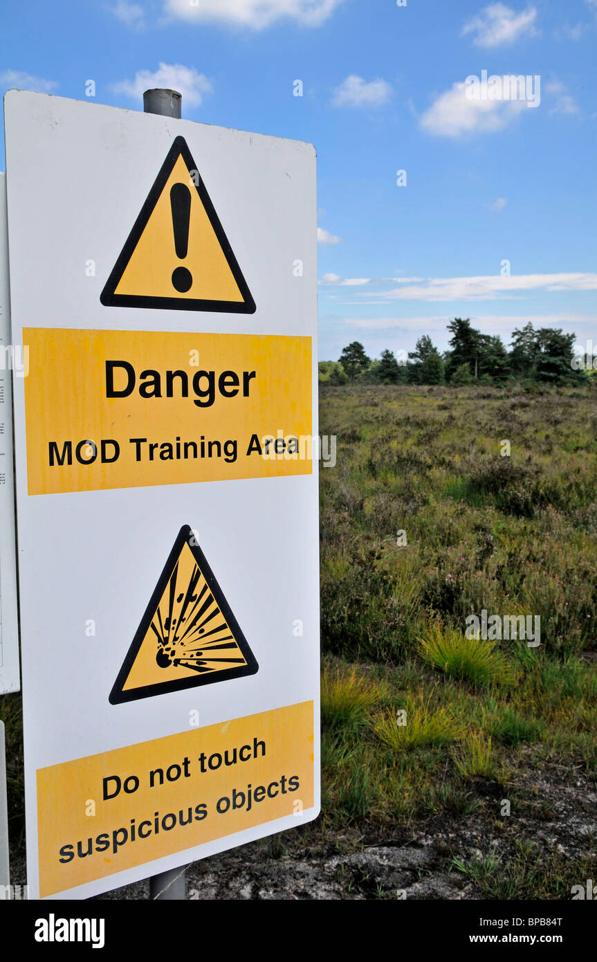 Danger sign warning unexploded ordnance hi-res stock photography and ...