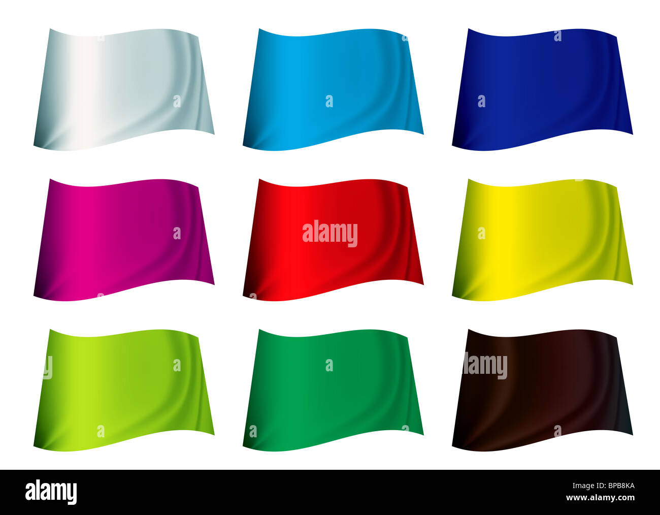 brightly coloured plain flag fluttering in the wind Stock Photo - Alamy