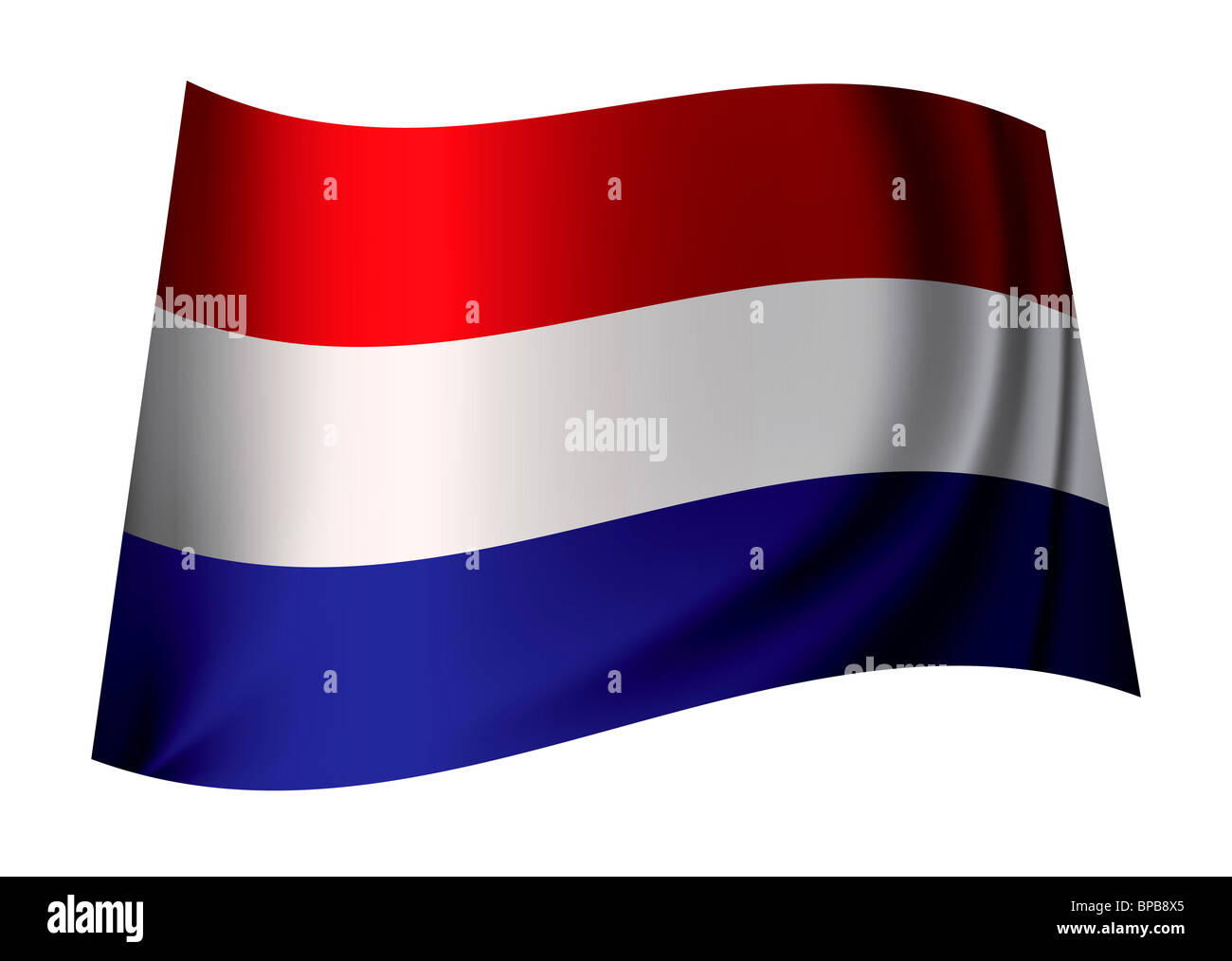 dutch flag flying in the wind or icon from holland Stock Photo - Alamy