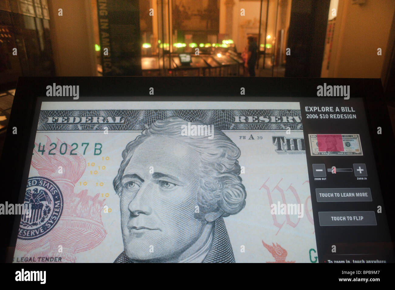 Ten dollar bill exhibit hi-res stock photography and images - Alamy