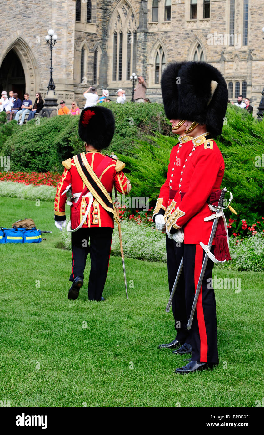 Governor General's Foot Guard Officers On Parliament Hill Ottawa, Canada Stock Photo - Alamy