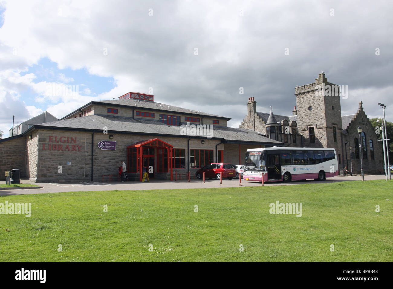 exterior of Elgin Library Scotland August 2010 Stock Photo - Alamy
