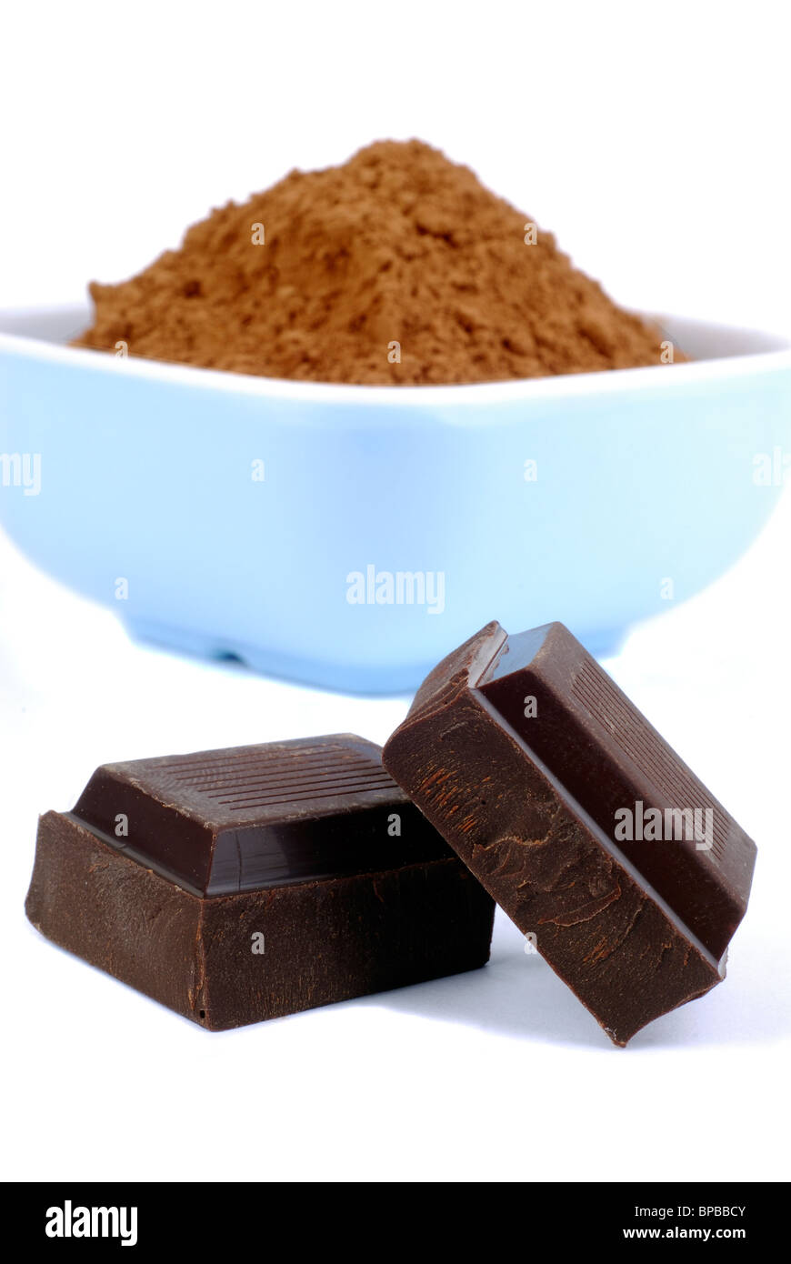 Cocoa powder background Cut Out Stock Images & Pictures - Alamy