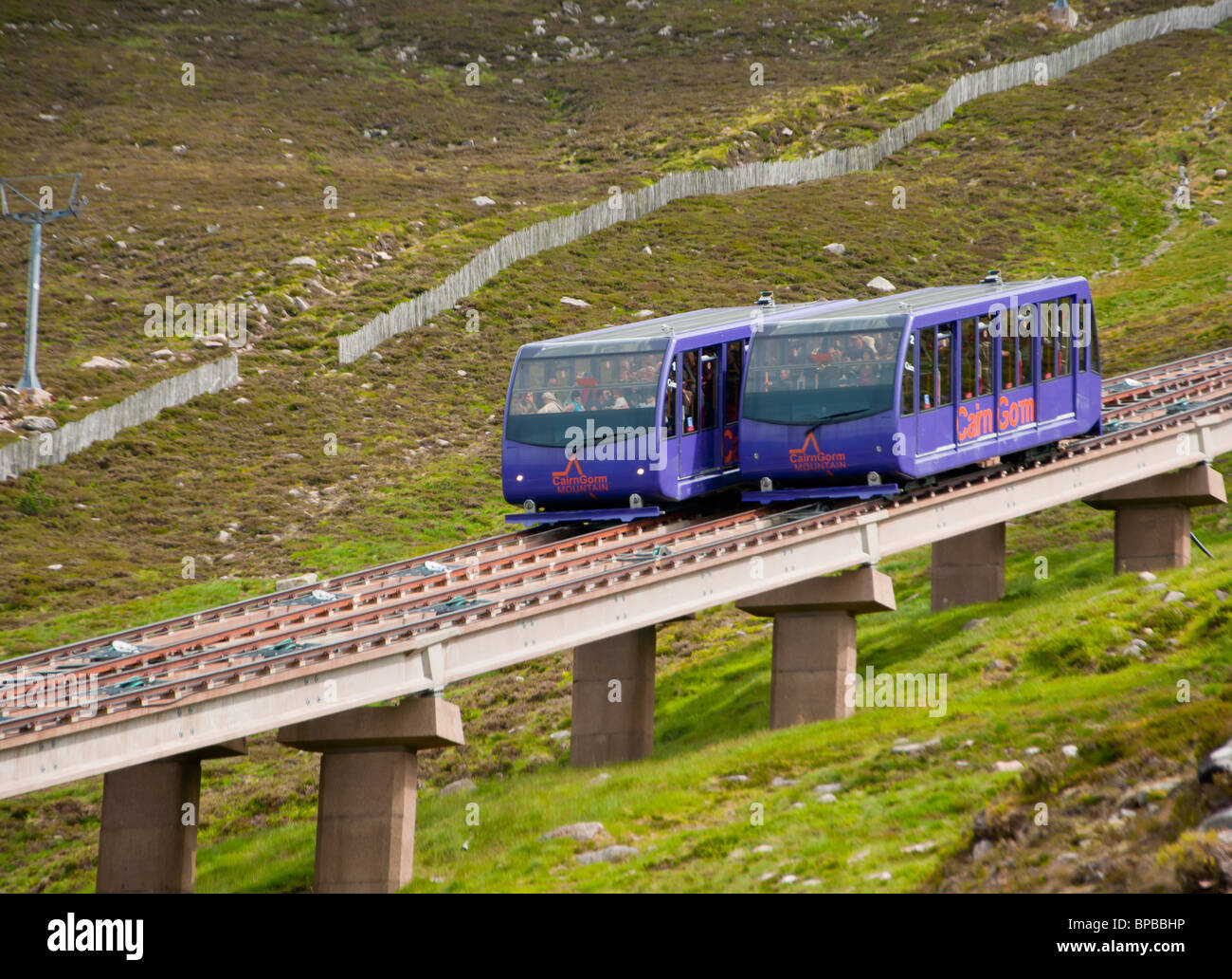 Cairngorm funicular railway. Scotland Stock Photo - Alamy
