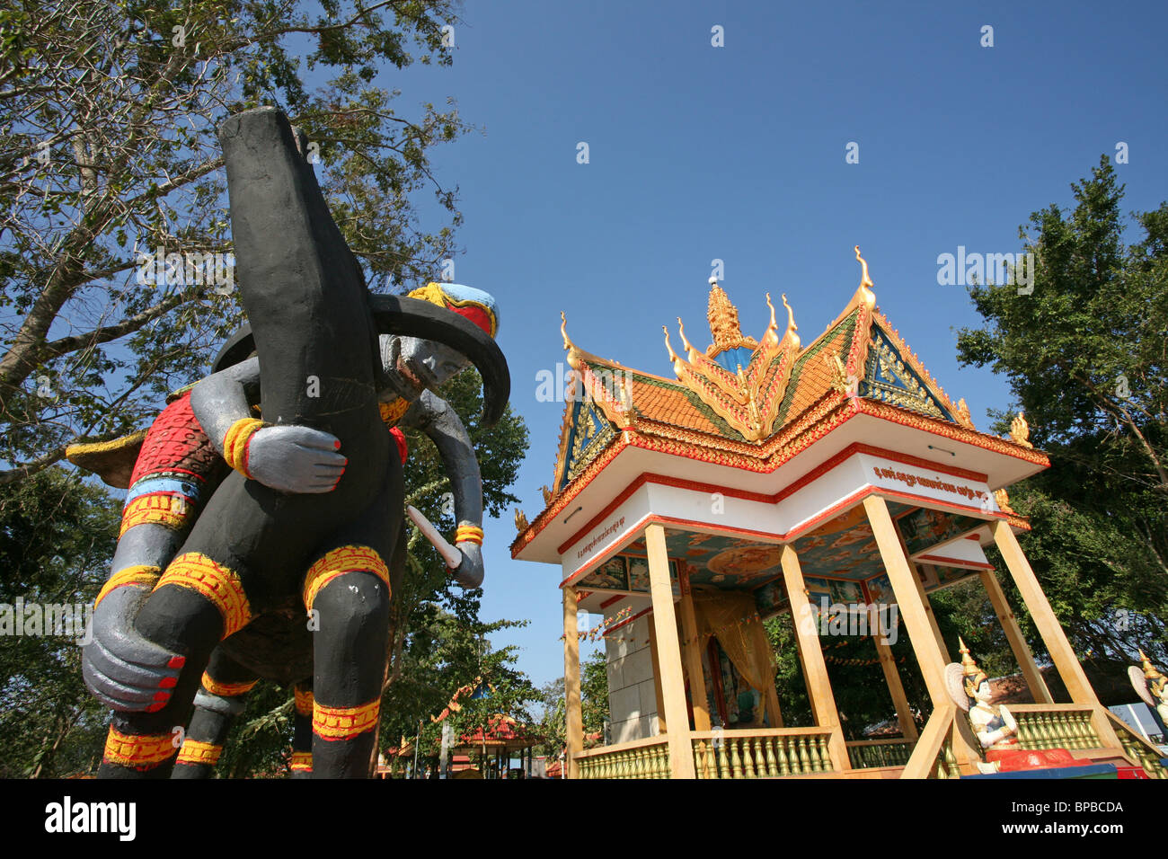Wat Hanchey at Kampong Cham, Cambodia Stock Photo - Alamy