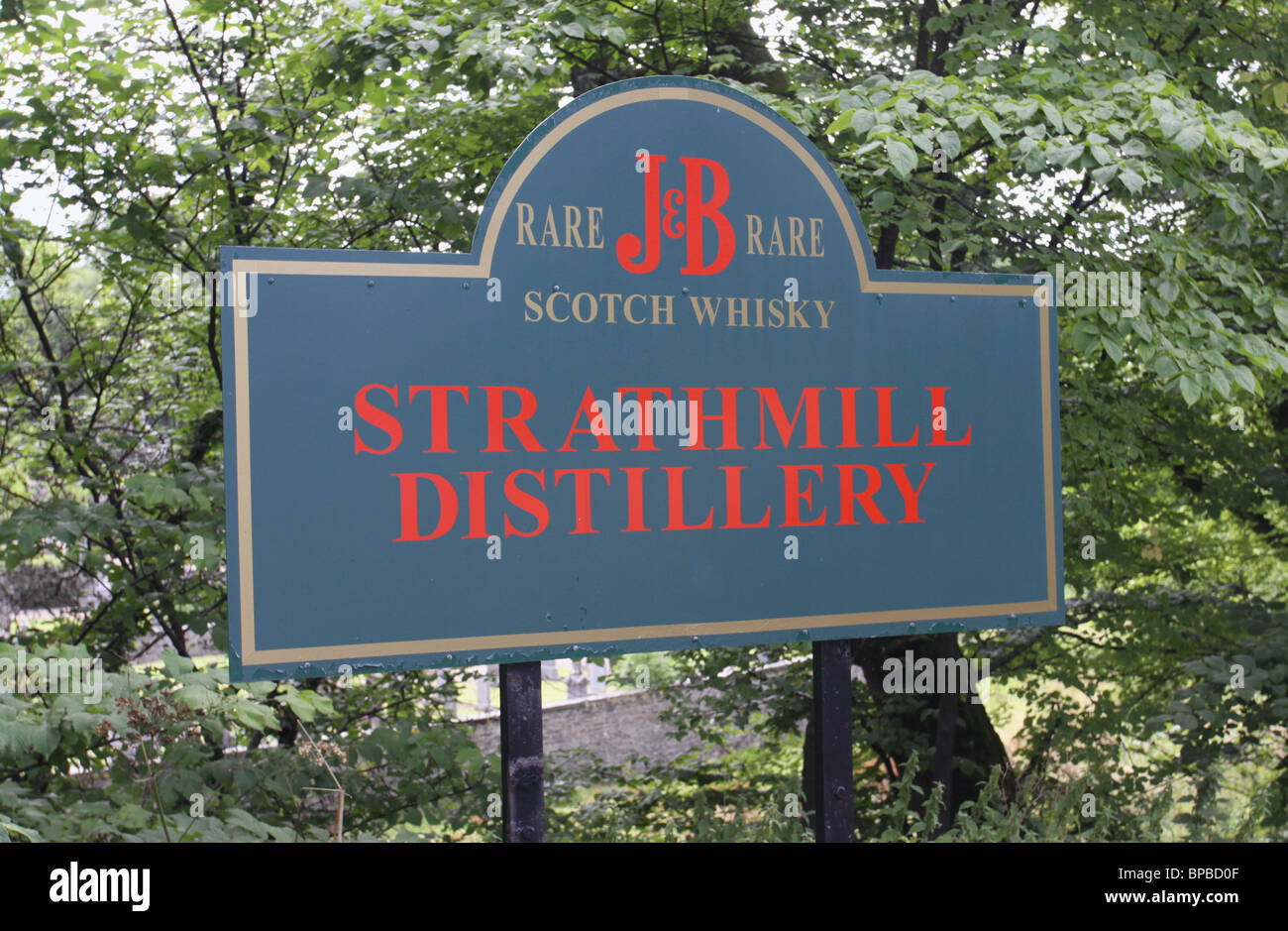 Strathmill Distillery Sign Keith Scotland August 2010 Stock Photo - Alamy