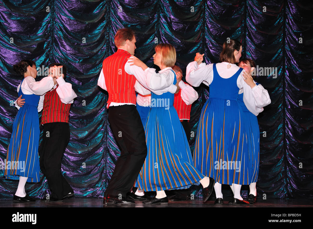 Swedish folklore dancing display, Visby, Gotland Region (Gotlands ...