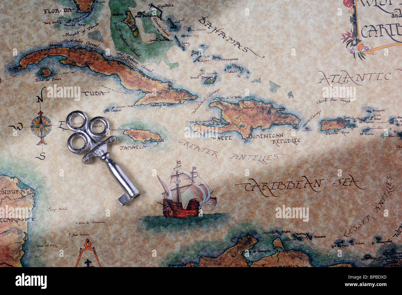 Treasure map hi-res stock photography and images - Alamy